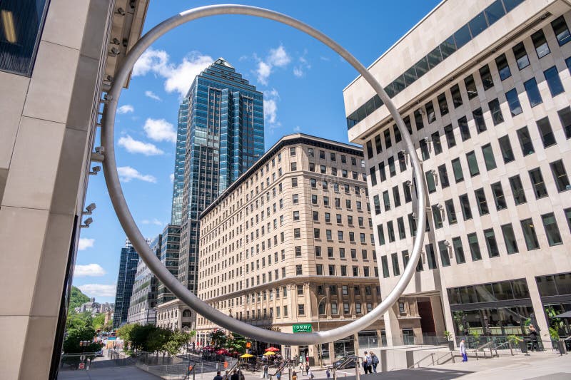 View of the Ring in Downtown Montreal Editorial Image - Image of ...