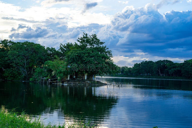 View on River Bay with Clouds Stock Image - Image of parfume, clouds ...