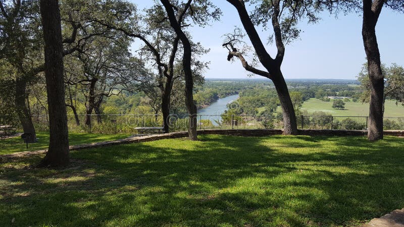 A View of the River from the Bluff Stock Image - Image of hill ...