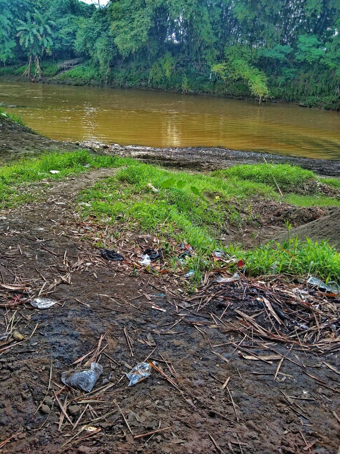 View of the River in the Countryside Lots of Bamboo and Banana Trees ...