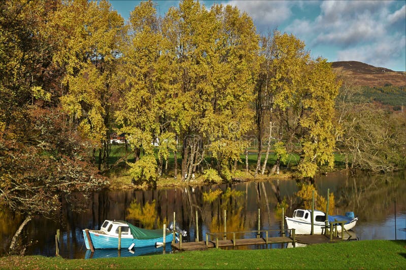 Landscapes of Scotland - Killin Stock Image - Image of autumn, fallen ...