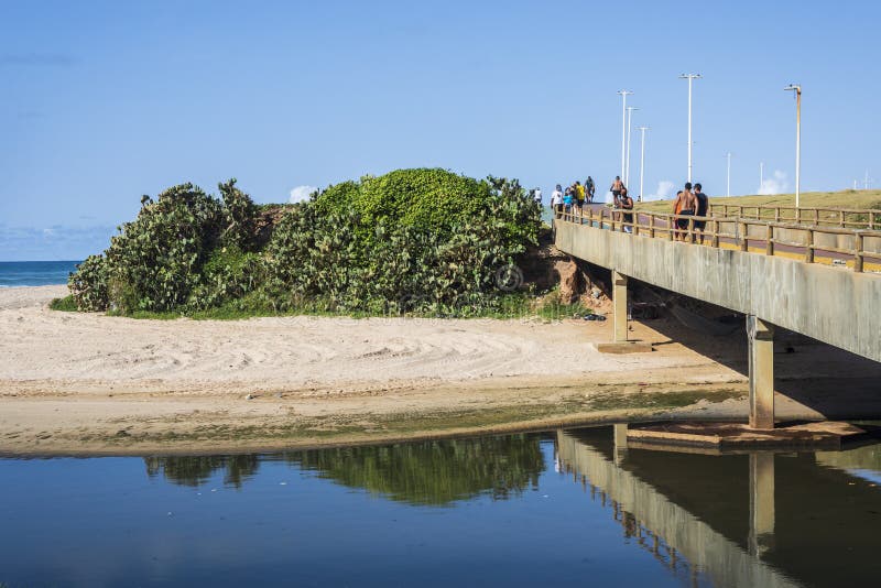 View of the River that Flows into Beach Editorial Photography - Image ...