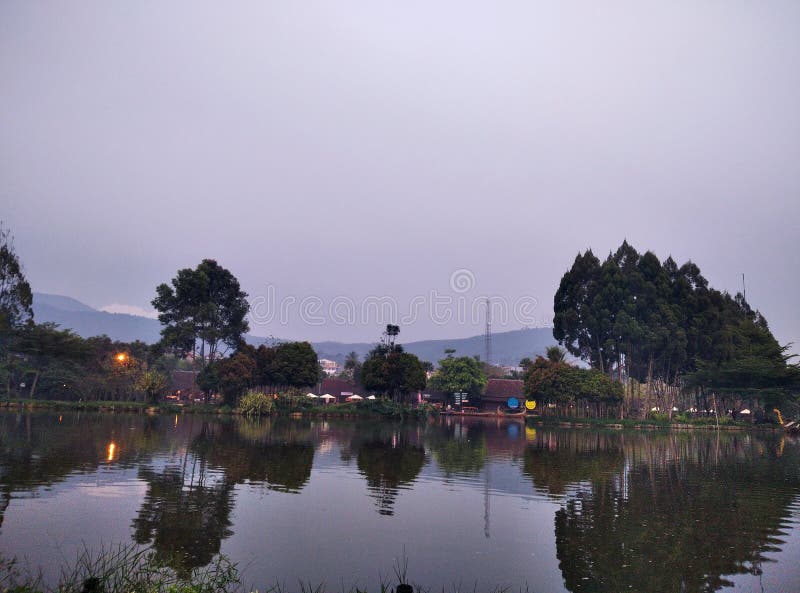 View of the River in the Lembang Floating Market. Stock Photo - Image ...
