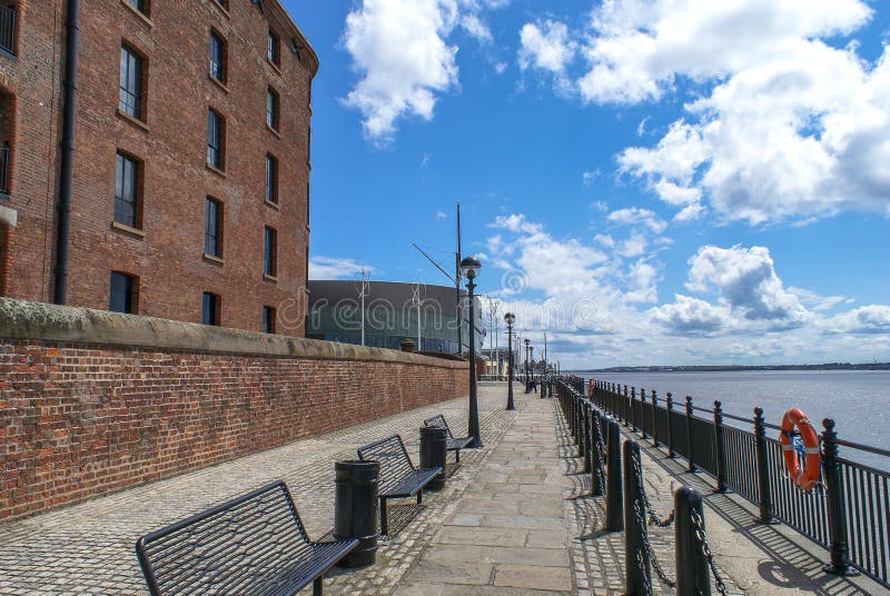 View by the River Mersey in Liverpool Stock Image - Image of mersey ...