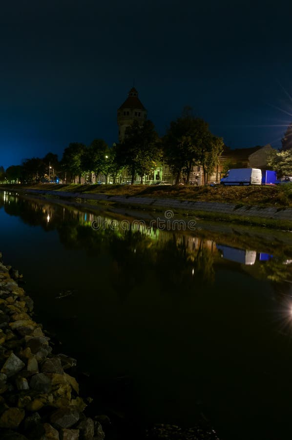 A View of a River in the Night Stock Photo - Image of landscape, water ...