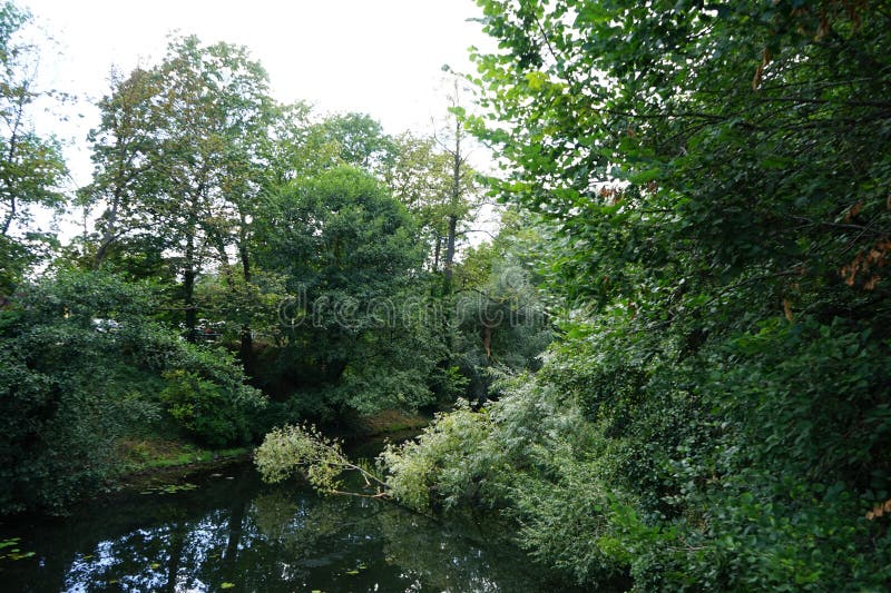 View of the River in the Old Town of Spandau in August. Berlin, Germany ...