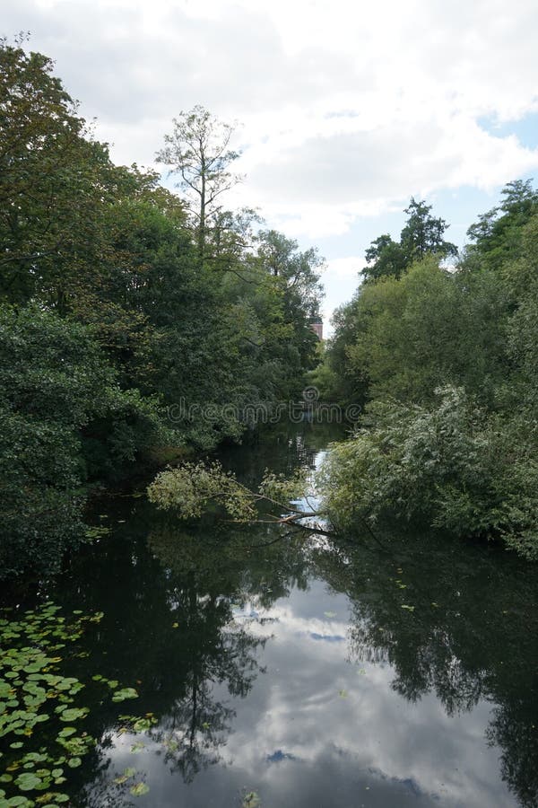 View of the River in the Old Town of Spandau in August. Berlin, Germany ...