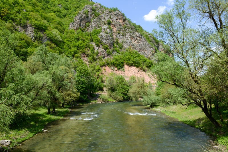 View at the River Over Lake Debar on North Macedonia Stock Image ...