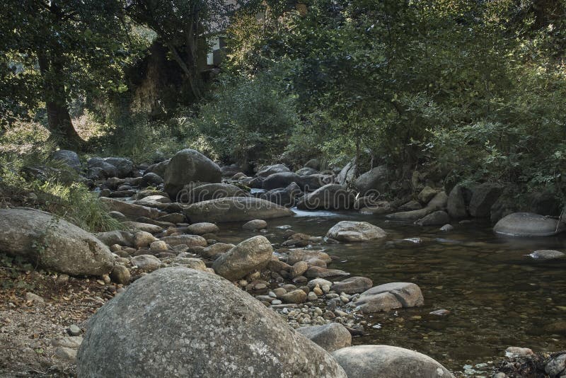 View of river and ridges stock image. Image of river - 152718139