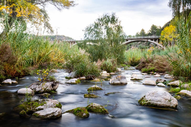 View of the River with Rocks Stock Photo - Image of flow, serene: 162806964