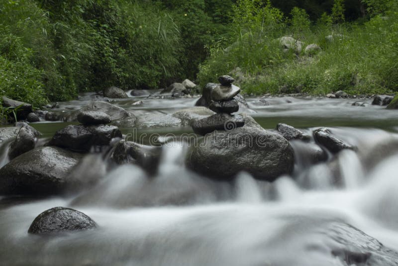 View of the River and Rocks Stock Image - Image of beauty, creek: 237690923