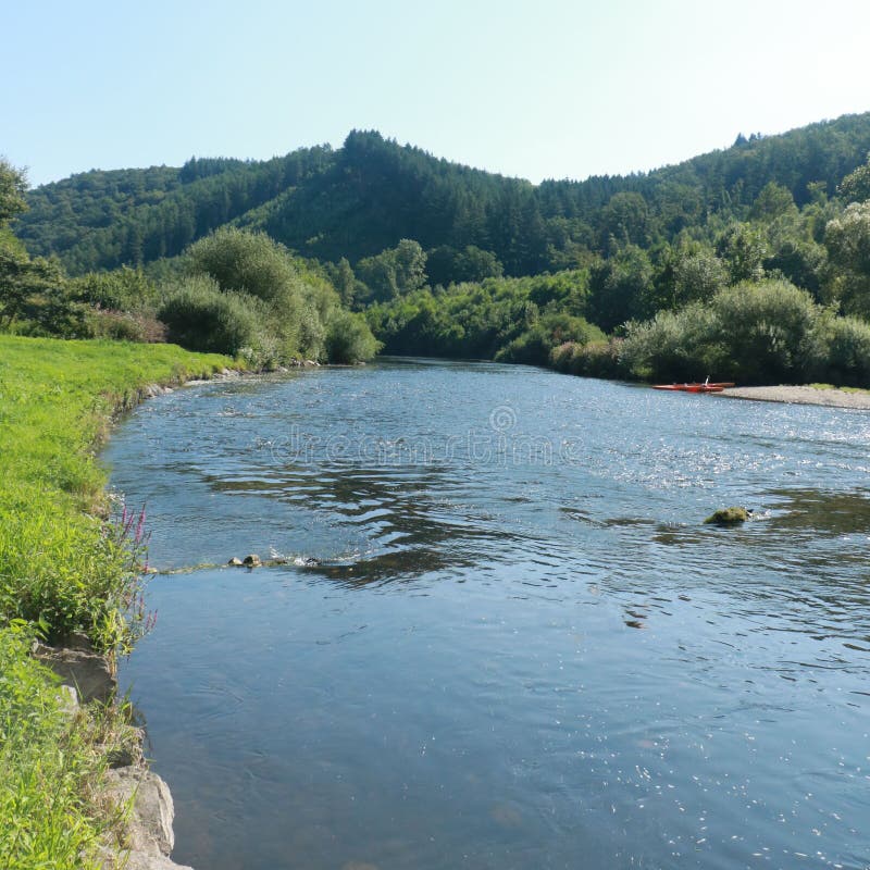 View on the River Semois, Belgian Ardennes Stock Photo - Image of ...