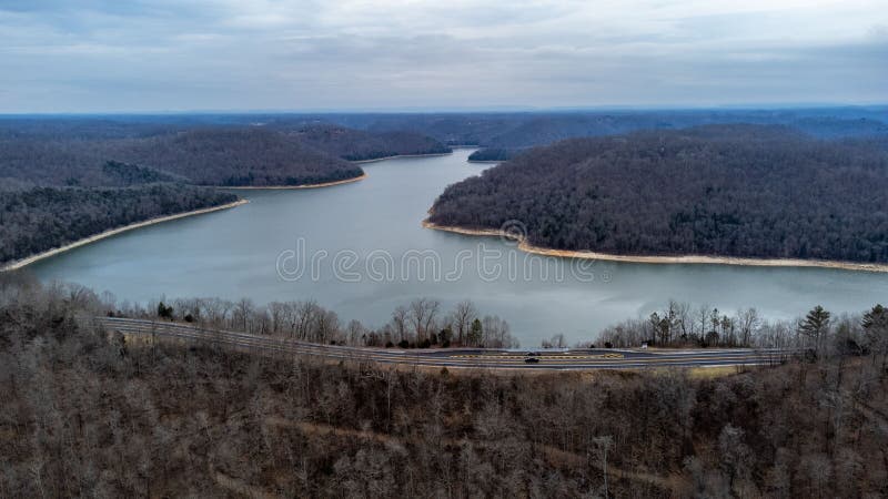 View of the River and Shoreline with Dense Vegetation. Stock Photo ...