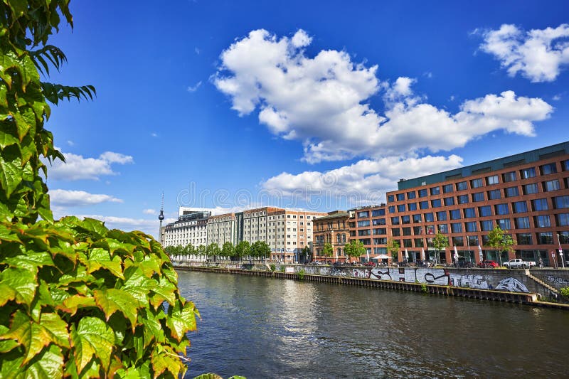 View of the River Spree in the Government District of Berlin, Germany ...