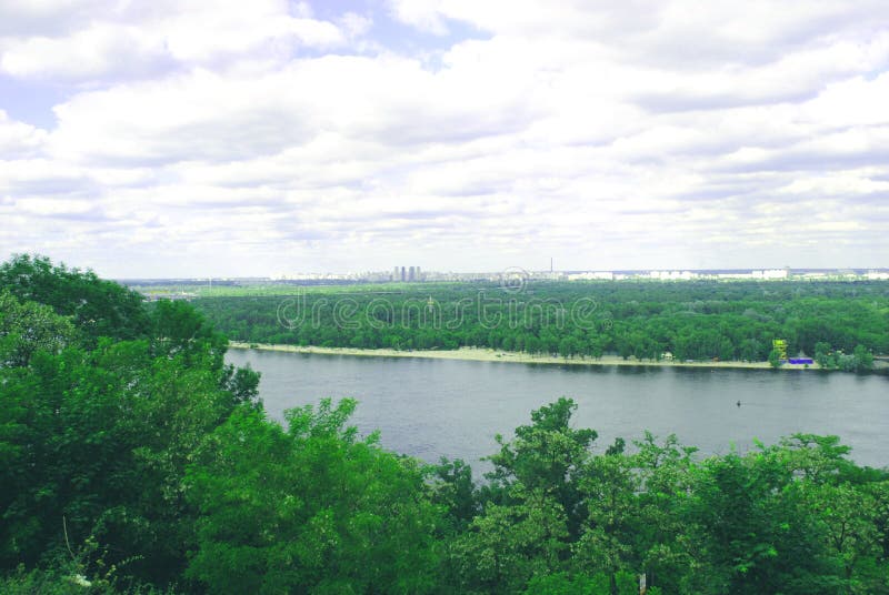 View of the River, Spring in the Metropolis Stock Photo - Image of ...