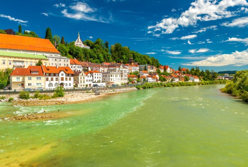 View of the River Steyr in the Beautiful Austrian City of Steyr Stock ...