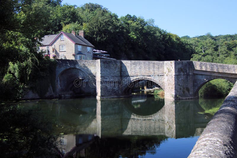 A View of the River Teme in Ludlow Stock Image - Image of nature ...
