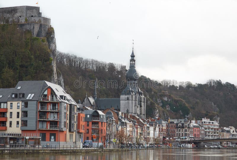 View from the River To the City of Dinant Editorial Image - Image of ...