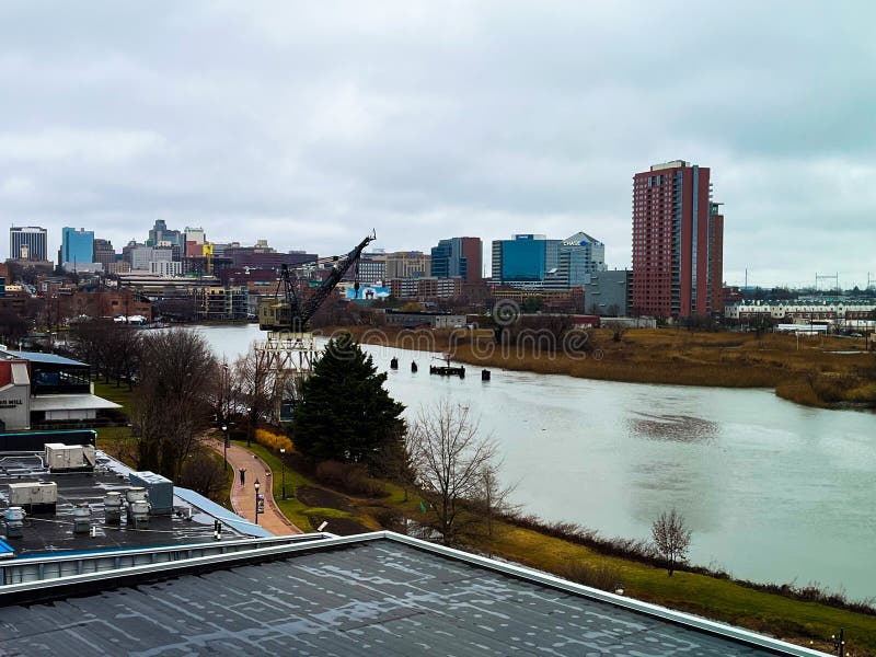 Wilmington Delaware editorial photography. Image of riverfront - 244574487