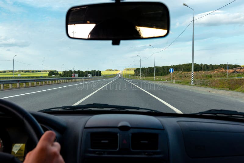 View of the Roa5B151893403]=View of the Road through the Front Window ...