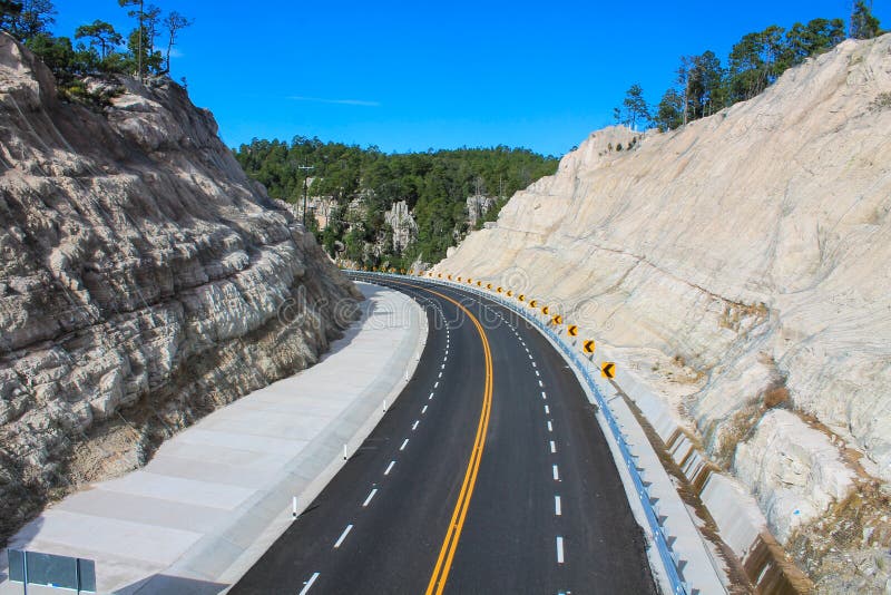 View of the road on top stock photo. Image of braking - 48044898
