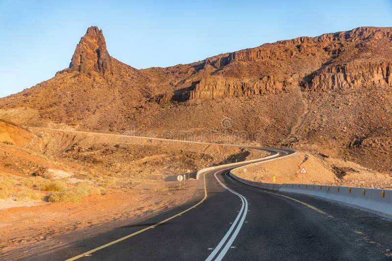 View of 8788 Road in Wadi Disah, Saudi Arab Stock Photo - Image of ...
