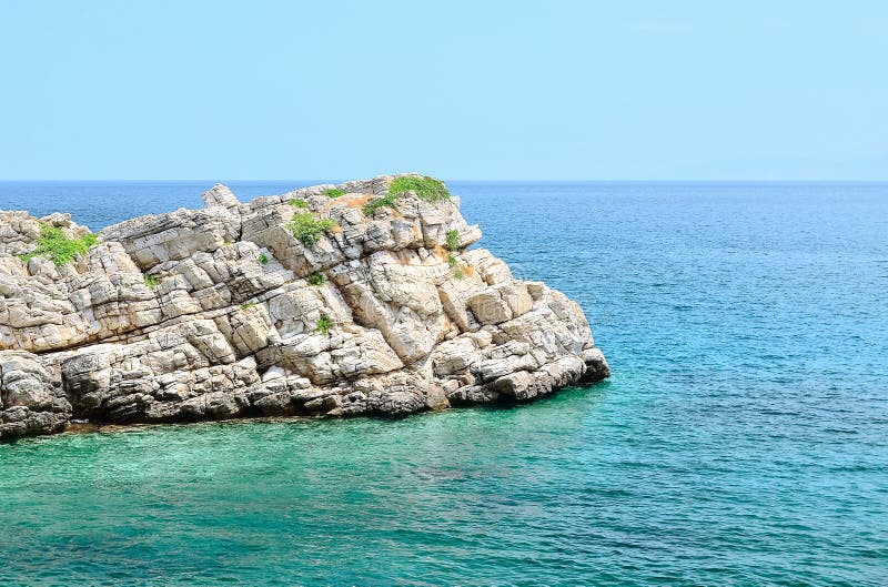 Azure bay stock image. Image of resort, azure, rock, tourism - 43234437