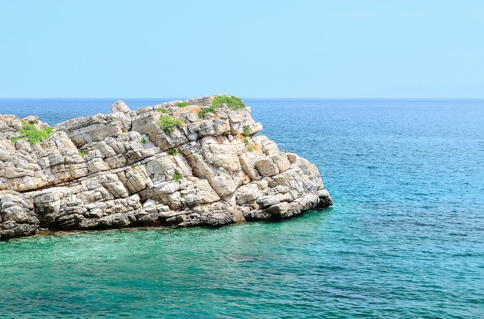 Azure bay stock image. Image of resort, azure, rock, tourism - 43234437