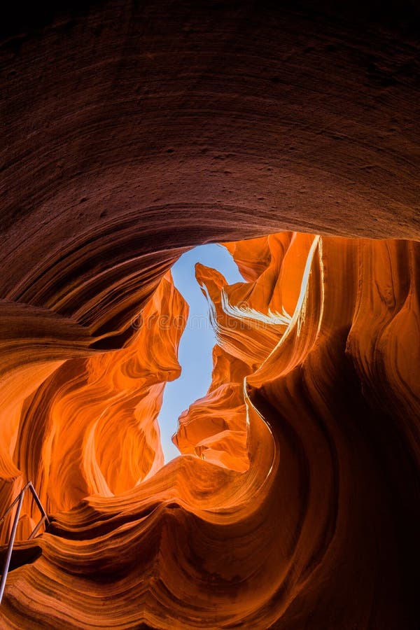 View of Rock Formations in Arizona Antelope Canyon Stock Photo - Image ...