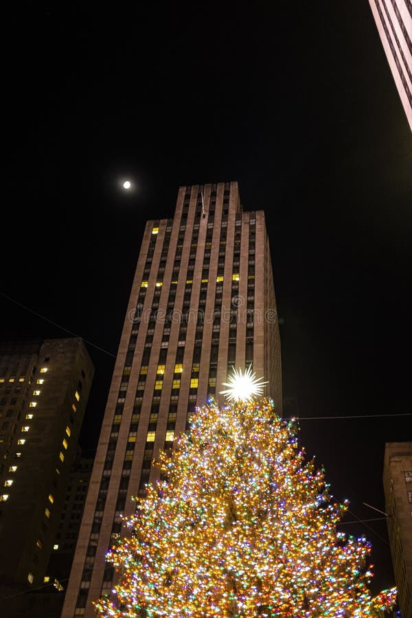 Rockefeller tree editorial stock image. Image of manhattan - 166884889