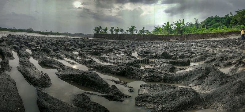 View of the Rocks Rising from the River Bed Stock Photo - Image of view ...