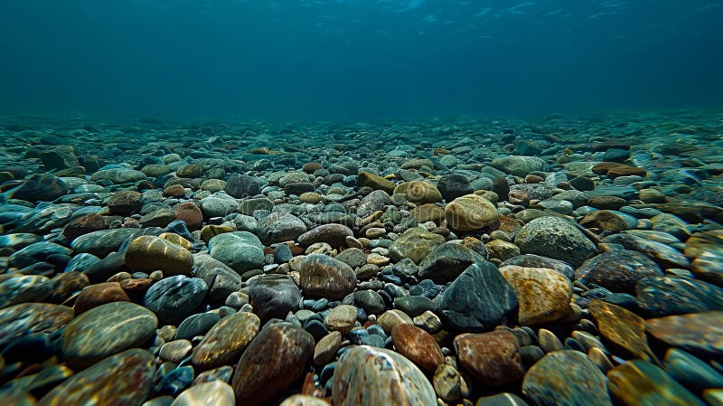 A View of Rocks and Water Under the Surface Stock Image - Image of view ...