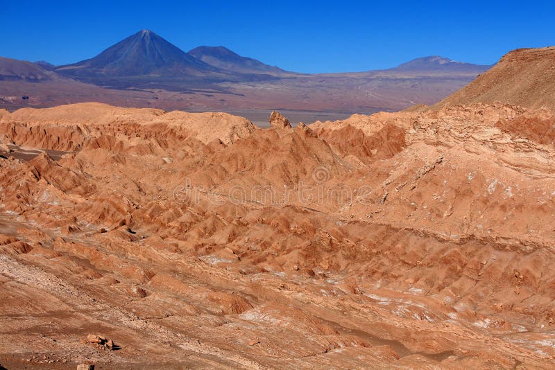 View of the Rocky Landscape of the Volcano in the Background Under an ...