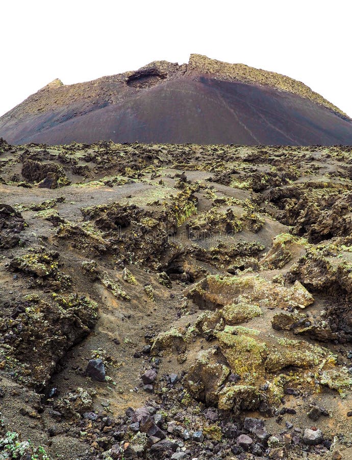 Incredible View of a Rocky Volcano in a National Park Stock Image ...