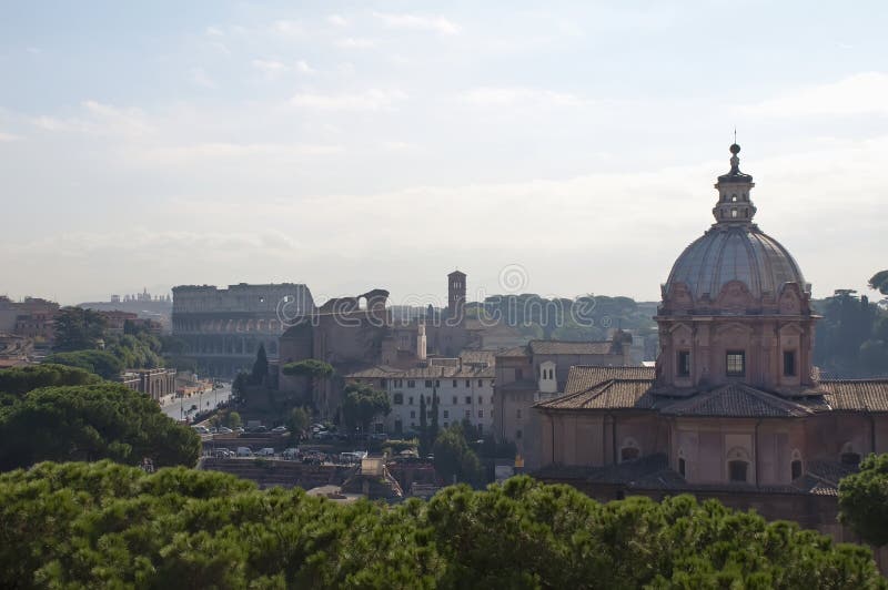 View of Rome stock image. Image of building, history - 21715835