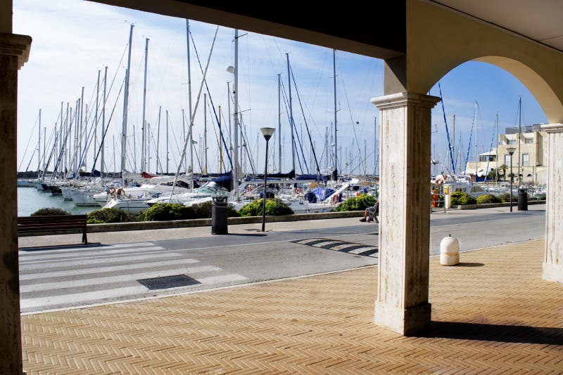 View of the Rome harbour stock image. Image of harbour - 140769227