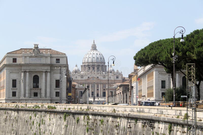 A View of Rome in the Summer Stock Photo - Image of outdoors, ruins ...
