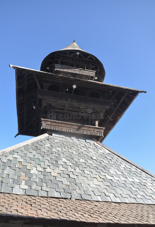 View of Roof of Ancient Parashar Rishi Temple with Copy Space Stock ...