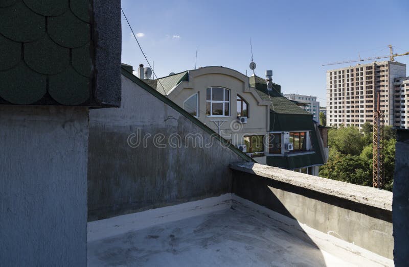 View from the Roof of the Building Editorial Stock Photo - Image of ...