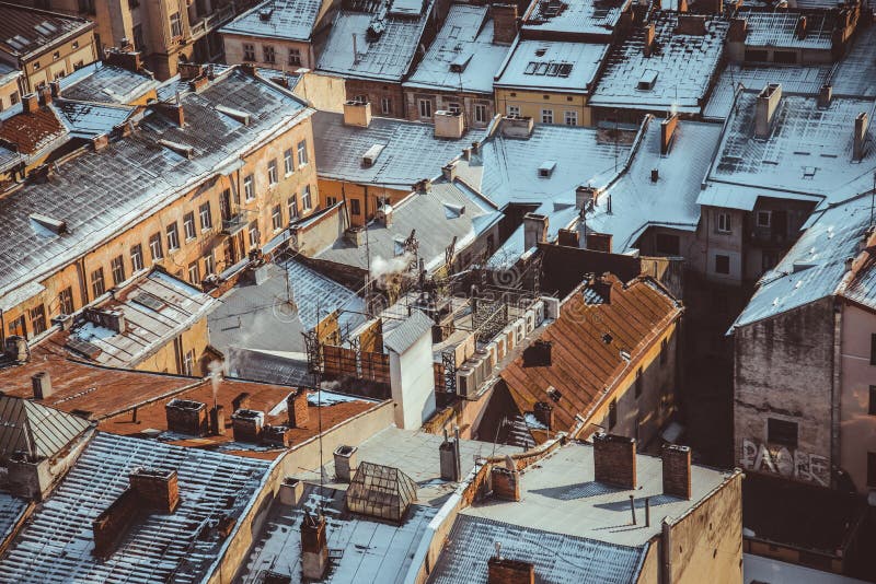 View on roofs of old city stock photo. Image of exterior - 83959144