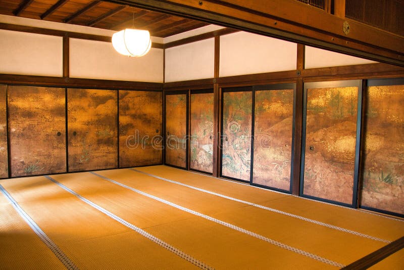 A View of the Room Inside the Daigo-Ji Temple. Kyoto Japan Stock Photo ...