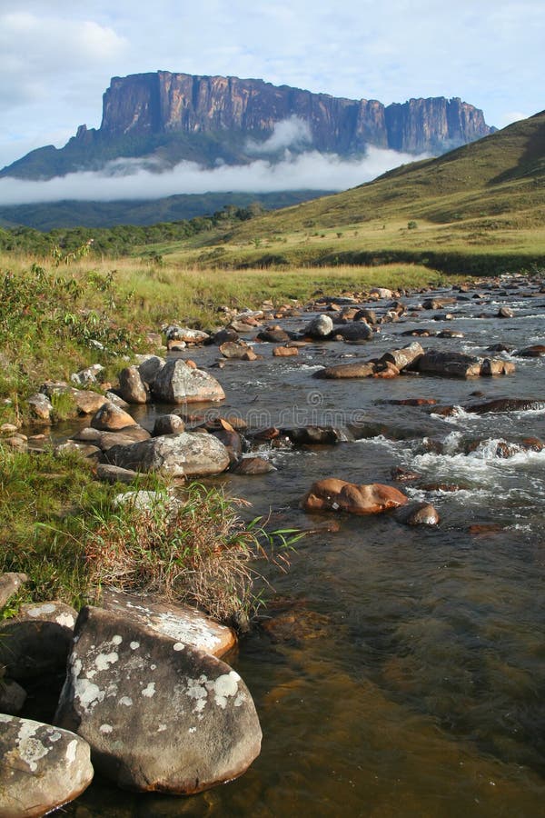 A View of the Roraima Mountain in Venezuela Stock Image - Image of ...