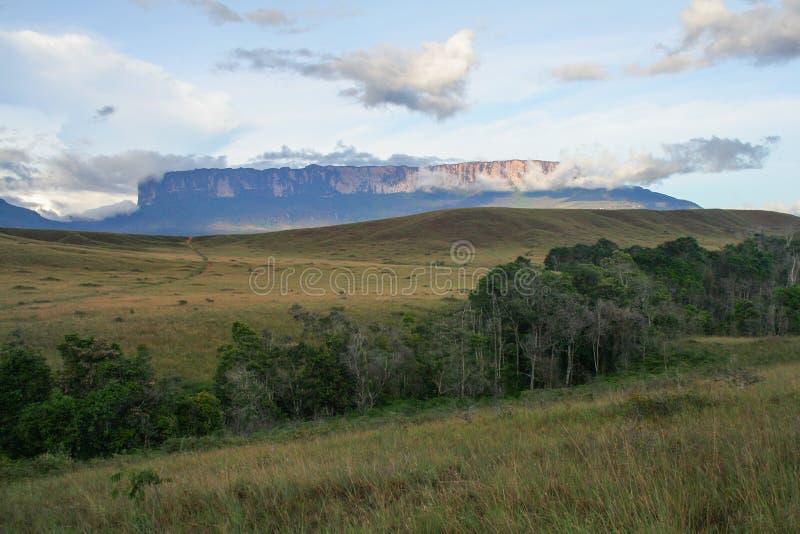 A View of the Roraima Mountain in Venezuela Stock Photo - Image of ...