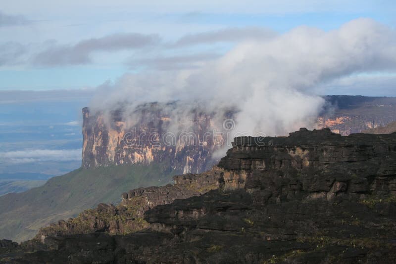 A View of the Roraima Mountain in Venezuela Stock Photo - Image of ...