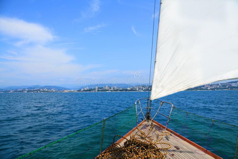 View from rostrum stock photo. Image of ship, coast, city - 20503720