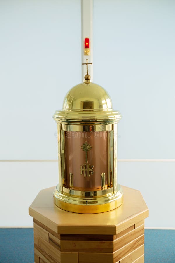 Round Brass Domed Tabernacle Stock Photo - Image of tasmania, brass ...