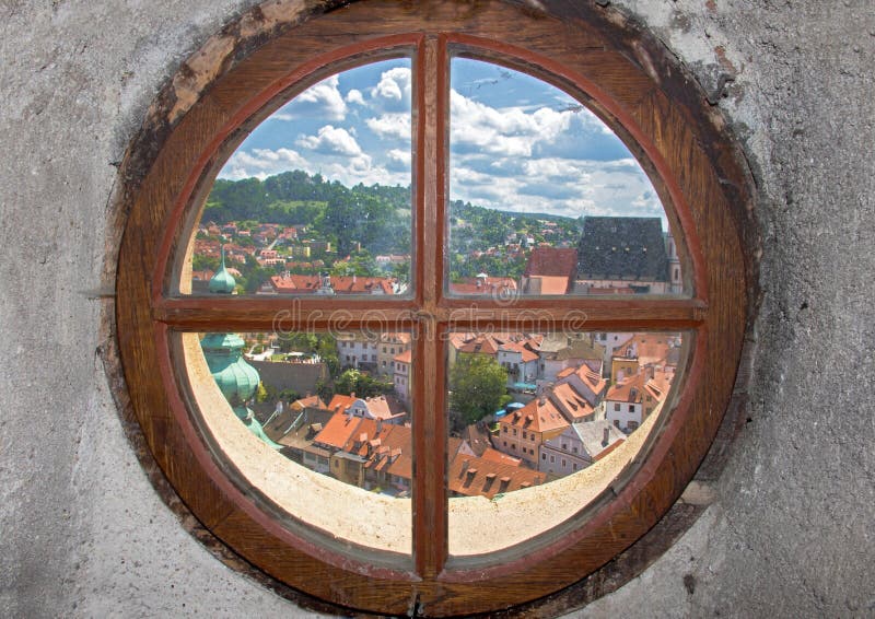 View of through the Round Window Stock Image - Image of heaven ...