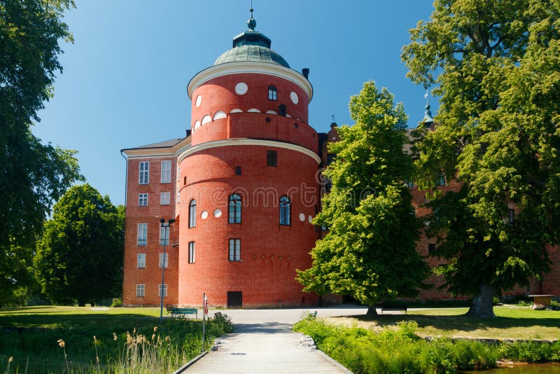 View of Royal Gripsholms Castle in Mariefred, Sweden Stock Photo ...