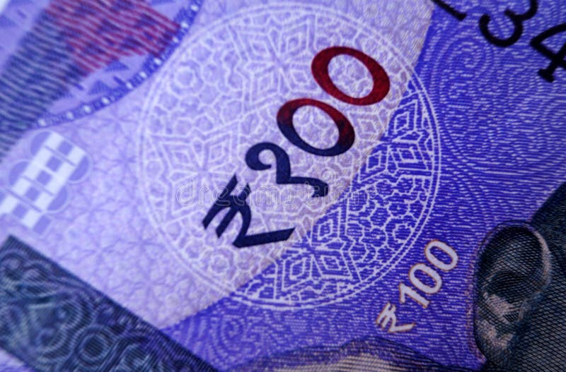 View of Rs or INR 100 Bank Note or Paper Currency Stock Image - Image ...