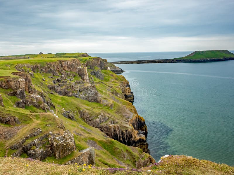 Welsh Cliff side stock image. Image of cliffside, welsh - 85283789